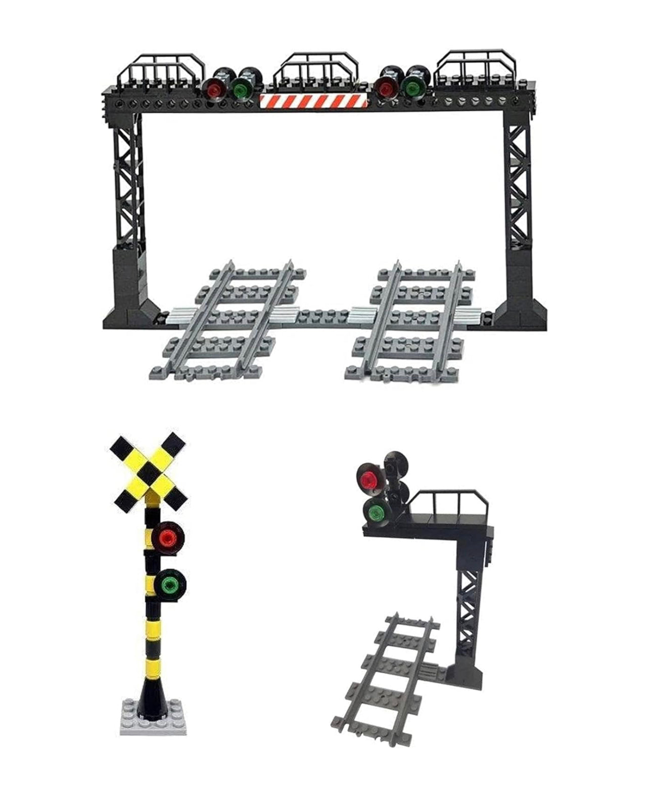 3-in-1 Railway Signal Control Lights Building Block Set | General Jim'