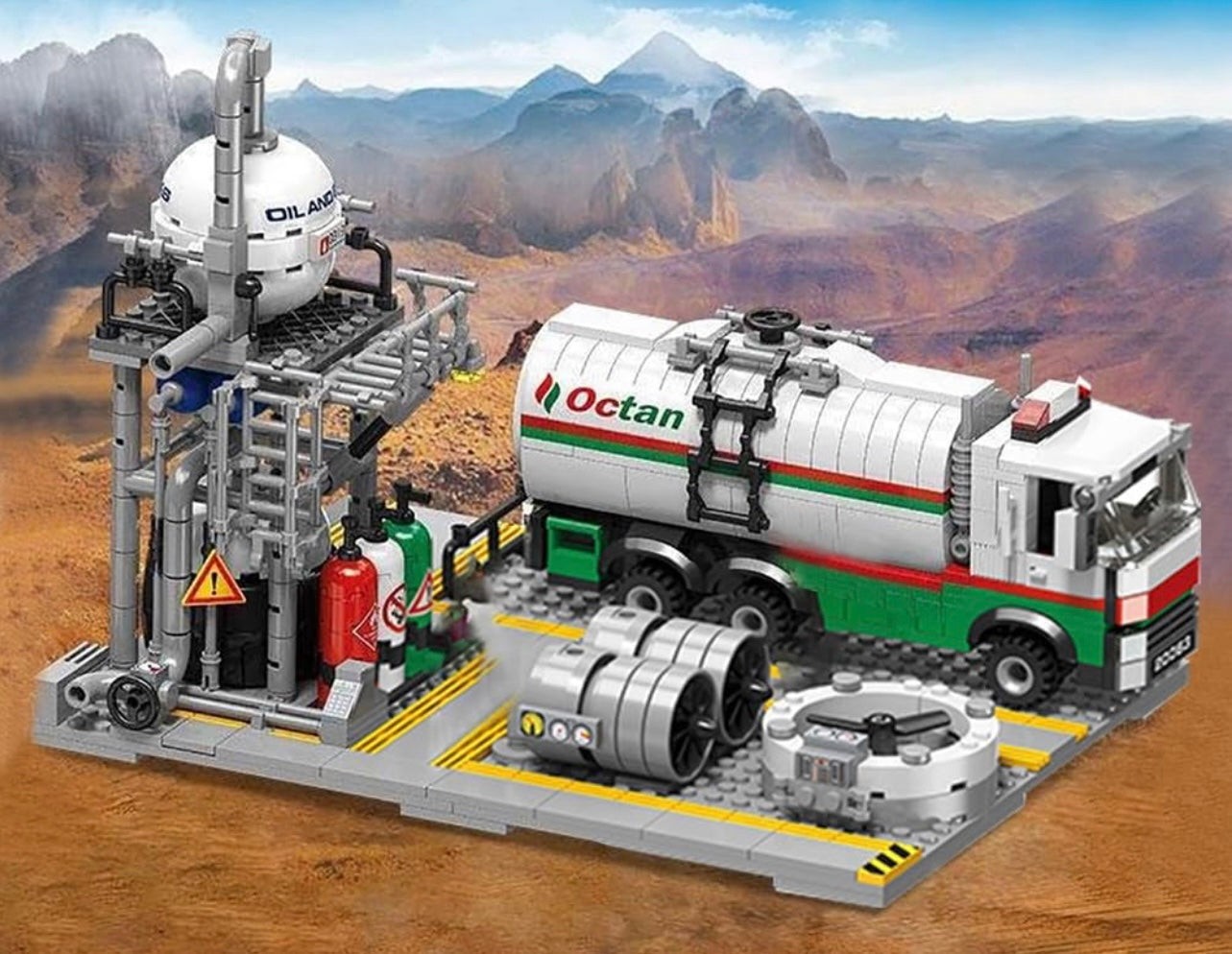 Chemical Plant: Loading Station City Building Blocks Set – General Jim ...