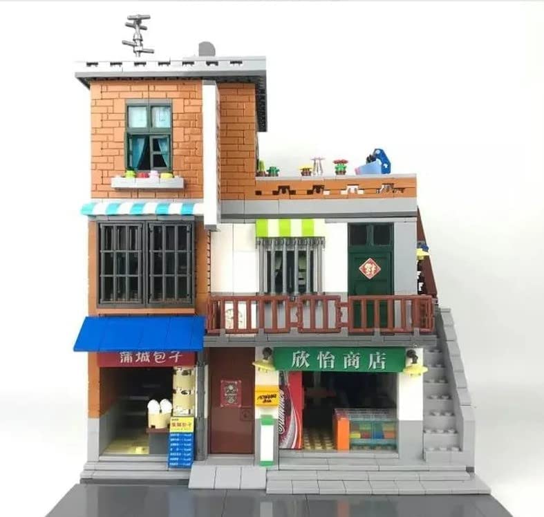 City Series Urban Village Street View Creator Modular City Building Bl ...