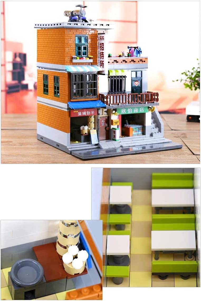 City Series Urban Village Street View Creator Modular City Building Bl ...