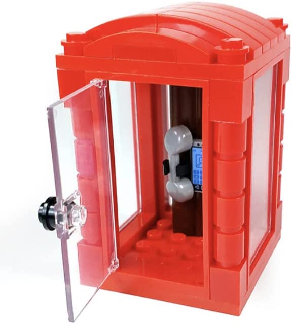 British Red Telephone Booth Set of 2 | General Jim's Toys & Bricks