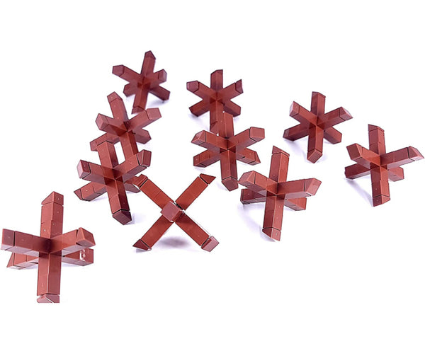 Antitank Obstacles Building Toy Set of 10 | General Jim's Toys & Bricks